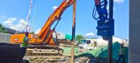 China Side Grip Pile Driver Fast and Smooth Pile Lifting for Excavator for sale