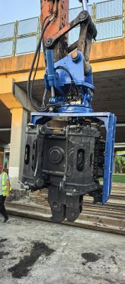 China Side Grip Pile Driver with 360 Degree Rotation & Low Headroom Operation Capability for sale