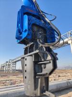 China Photovoltaic Pile Driver For Cement Piles 48-52 Ton HITACHI Excavator for sale