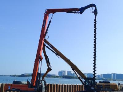 China Hydraulic Earth Drilling Auger 52000N For 25-45 Tons Excavator for sale