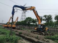China Hydraulic Earth Drilling Auger 52000N For 25-45 Tons Excavator for sale