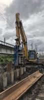 China 35ton SHANTUI Excavator Side Grip Hydraulic Pile Driver and Smooth Pile Lifting for 6-12M Pile Driver for sale