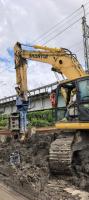 China 35ton SHANTUI Excavator Side Grip Hydraulic Pile Driver and Smooth Pile Lifting for 6-12M Pile Driver for sale