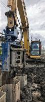 China 35ton SHANTUI Excavator Side Grip Hydraulic Pile Driver and Smooth Pile Lifting for 6-12M Pile Driver for sale