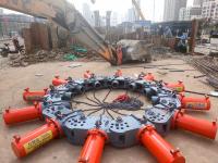 China 4-18 Module Hydraulic Pile Breaker for 30-40T Excavator with 1700-2000mm Pile Breaking Diameter Range and for Pile Breaking for sale