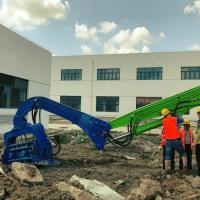 China Robust Pile Driver for Road Construction | 15-Meter Driving Depth | High-Frequency Vibration | Excavator-Mounted Design for sale