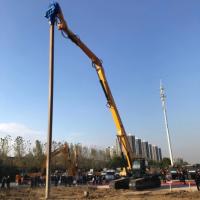 China 30T Hydraulic Sheet Pile Driver | 3500 RPM Vibration System | Specialized for Photovoltaic Applications for sale