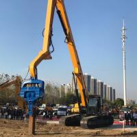 China 30T Hydraulic Sheet Pile Driver | 3500 RPM Vibration System | Specialized for Photovoltaic Applications for sale