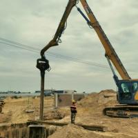 China Heavy-Duty Sheet Pile Driver | Excavator-Mounted Design | High-Frequency Vibration for sale