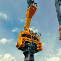 China Sheet Pile Driver with Vibro Hammer for Excavators - Built for Hard Soil Conditions for sale