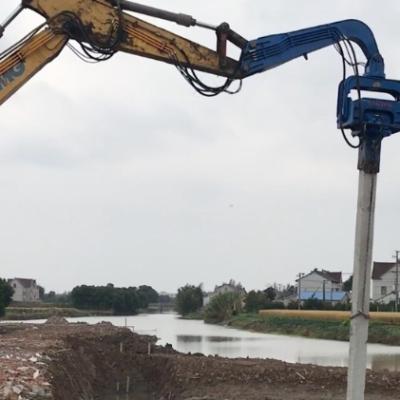 China Hydraulic Sheet Pile Driver: Eco-Friendly Operation & High-Efficiency Piling for sale