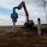 China Solar Foundation Pile Hammer: 3200rpm Vibration, High Efficiency & Reliable Operation for sale
