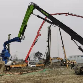 China 12m Depth Vibratory Pile Hammer: RC Hydraulic Drive, Pollution-Free & Efficient Foundation Work for sale