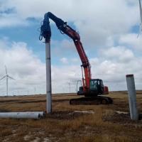 China 12m Depth Vibratory Pile Hammer: RC Hydraulic Drive, Pollution-Free & Efficient Foundation Work for sale