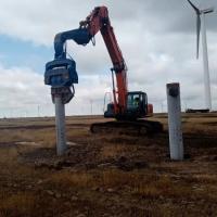 China 12m Heavy Vibro Pile Hammer – Hard Earth/Soil Driving, High Penetration & Stable Performance for sale