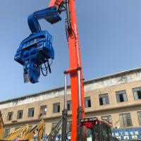 China Hitachi-Mounted Pile Hammer: Efficient Vibro Driving for Cement Square Piles for sale