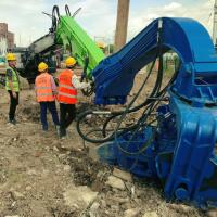 China 15m Sheet Pile Railway Project Electric Pile Hammer – Vibro & Precision Piling for sale