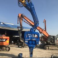 China Hydraulic Sheet Pile Driver - 2750RPM, 2.75T & 12M Piling Depth + Eco-Friendly for sale