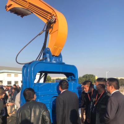 China Hydraulic Cast Steel Post Pile Driver – 21m Depth & Hyundai Excavator Adaptable for sale
