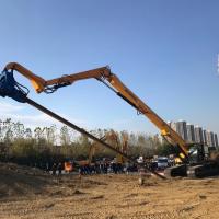China 3200rpm Low Noise Vibrating Pile Driver – Yellow & Long Boom Mounted for sale