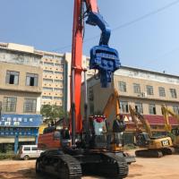 China 3200rpm Low Noise Vibrating Pile Driver – Yellow & Long Boom Mounted for sale