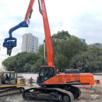 China 3200rpm Low Noise Vibrating Pile Driver – Yellow & Long Boom Mounted for sale