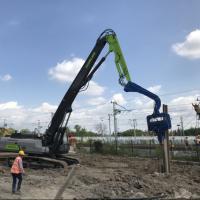 China 3200rpm Low Noise Vibrating Pile Driver – Yellow & Long Boom Mounted for sale