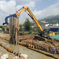 China Excavator Sheet Pile Driver – Jetties Water Driven & Hydraulic Power for sale