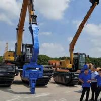 China High Precision Sheet Vibro Pile Driver - Amphibious Excavator Mounted Type for sale