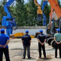 China Hydraulic Screw Pile Driver - Stable & Reliable For 18m Heavy Civilized Construction for sale