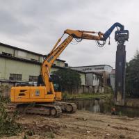 China High-Efficiency Sheet Pile Driver | 15m Capacity Hammer Equipment For Construction for sale