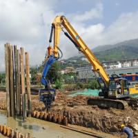 China High-Efficiency Sheet Pile Driver | 15m Capacity Hammer Equipment For Construction for sale