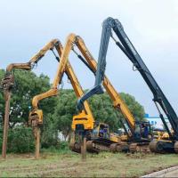 China 40-45 Ton Excavator Pile Driver | 32 Mpa Hydraulic & Low-Noise Vibrating for sale