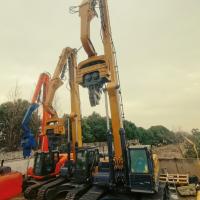 China Excavator Mounted Hydraulic Pile Driver | Fits 6-60T Machines, Vibratory Operation for sale