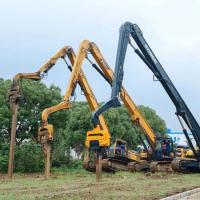 China Excavator Mounted Hydraulic Pile Driver | Fits 6-60T Machines, Vibratory Operation for sale