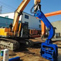 China Excavator Mounted Hydraulic Pile Driver - Solar Panel Project Adaptable & Low Maintenance for sale