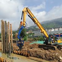 China Efficient Pile Driver | Vibration Control Sheath & 30T Excavator Application for sale