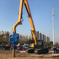 China Vibro Hammer Pile Driver for Hyundai: 15m Sheet Piling Depth & Superior Driving Force for sale