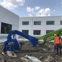 China High-Efficiency 15m Excavator Mounted Pile Driver With Durable Cast Steel Fixture for sale