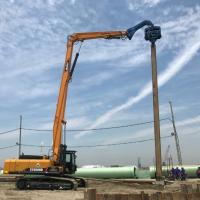 China 3200rpm Vibro Pile Driver: Blue SANY Mounted with Heavy-Duty Clamps & Rapid Pile Extraction for sale
