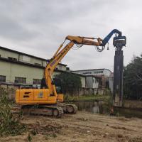 China Eco-Friendly Plastic Sheet Pile Driver: Excavator-Mounted & Low-Impact Vibration Technology for sale
