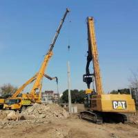 China 18m Excavator Mounted Pile Driver - 60 Ton Capacity With High Reliability And Extended Bearing Life for sale