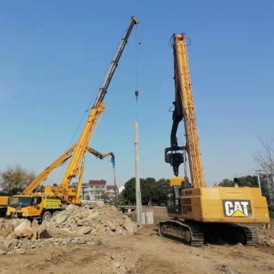 China 18m Excavator Mounted Pile Driver - 60 Ton Capacity With High Reliability And Extended Bearing Life for sale