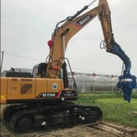 China 18m Excavator Mounted Pile Driver - 60 Ton Capacity With High Reliability And Extended Bearing Life for sale