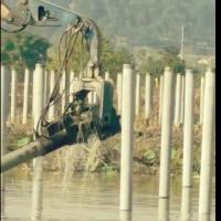 China Boat Type Excavator Mounted Pile Driver - 15m Pile Length 40T Capacity With High Vibration Efficiency for sale
