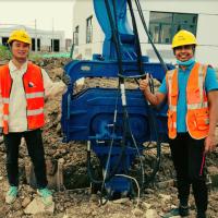 China Railway Pile Driver: Precision Sheet Piling to 15 Meters with Minimal Vibration for sale