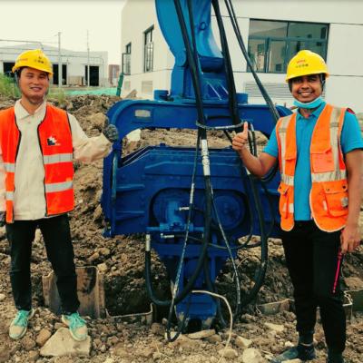 China Railway Pile Driver: Precision Sheet Piling to 15 Meters with Minimal Vibration for sale