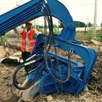 China Railway Pile Driver: Precision Sheet Piling to 15 Meters with Minimal Vibration for sale