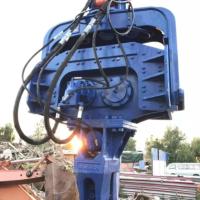 China Hydraulic Pile Driver For Excavators - Blue Design With Larsen Steel Sheet Pile Compatibility for sale