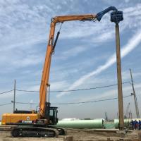 China High Efficiency Low Vibration Pile Driver - Excavator Mounted Easy Maintenance & 18m Max Pile Length for sale